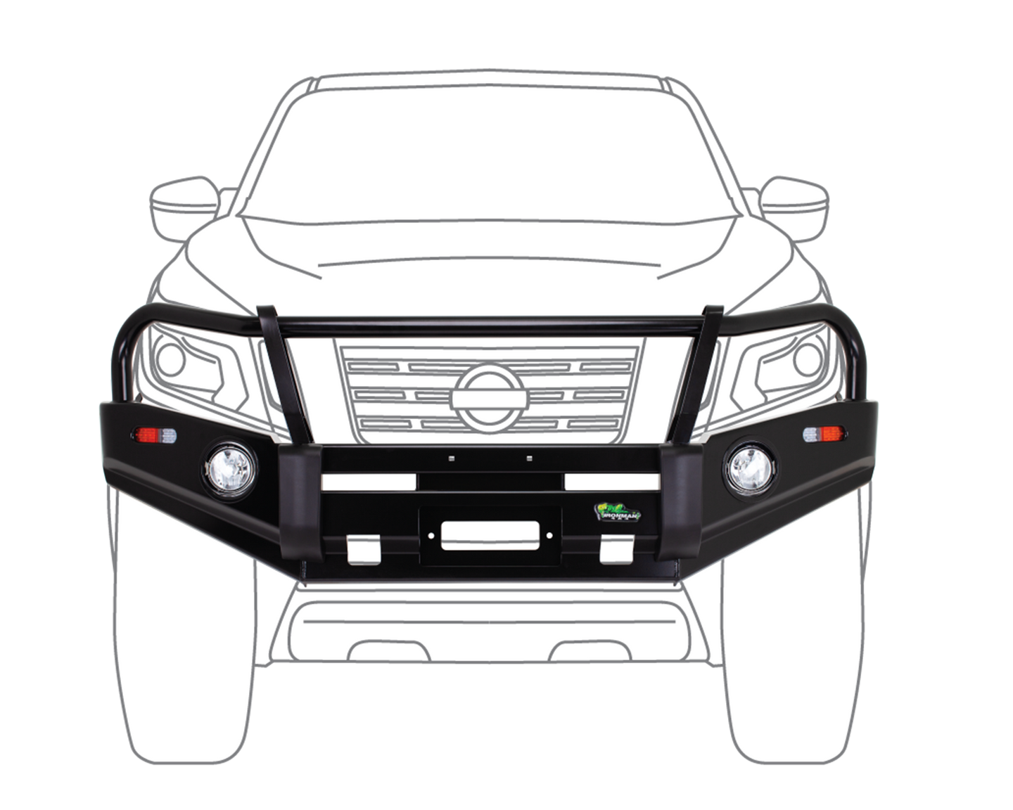 Deluxe Bull Bar for Nissan NP300 Navara (2015-2020) – IRONMAN 4X4 Australia