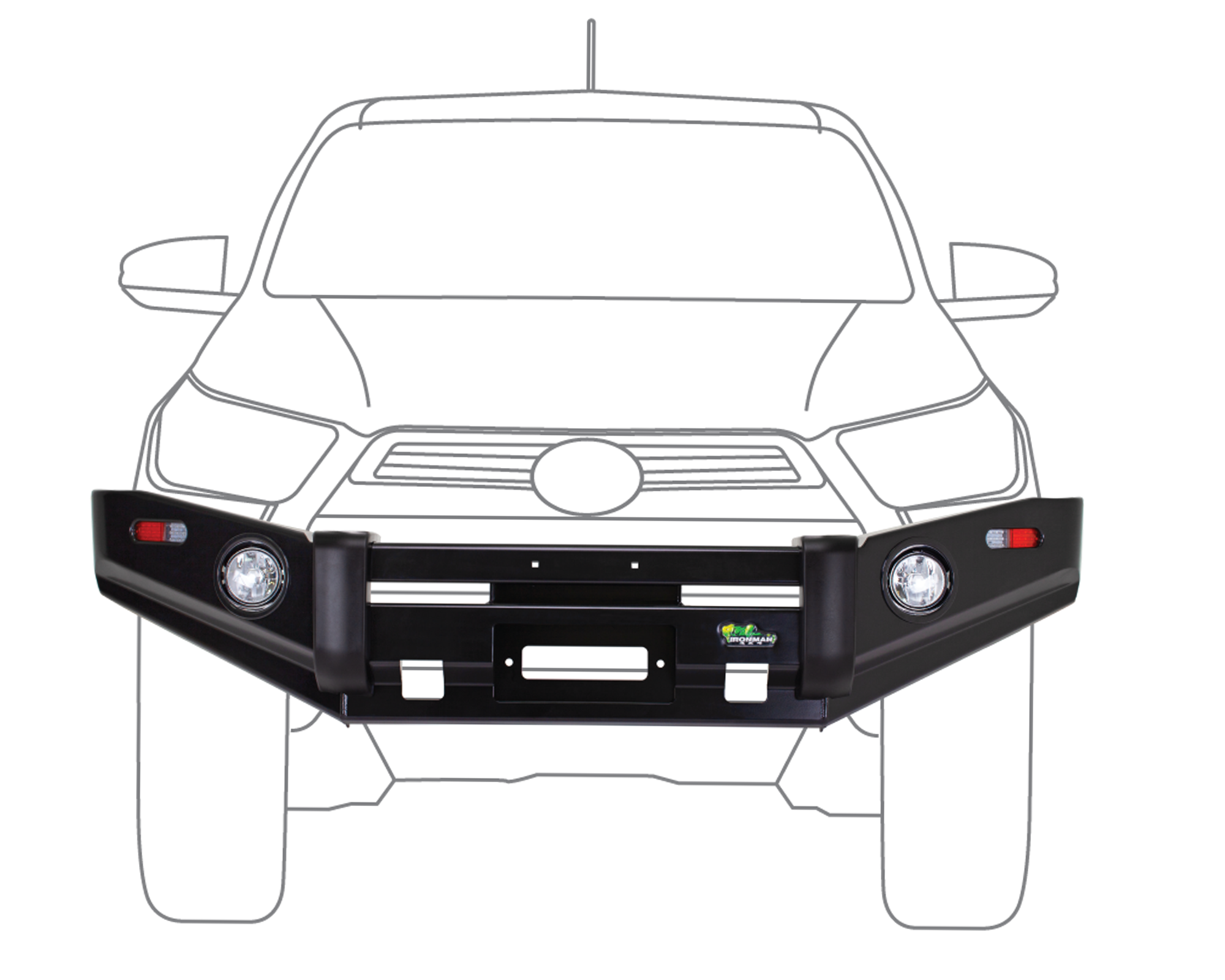 Proguard Hoopless Bull Bar for Toyota N80 HiLux | 2020+ – IRONMAN 4X4 ...