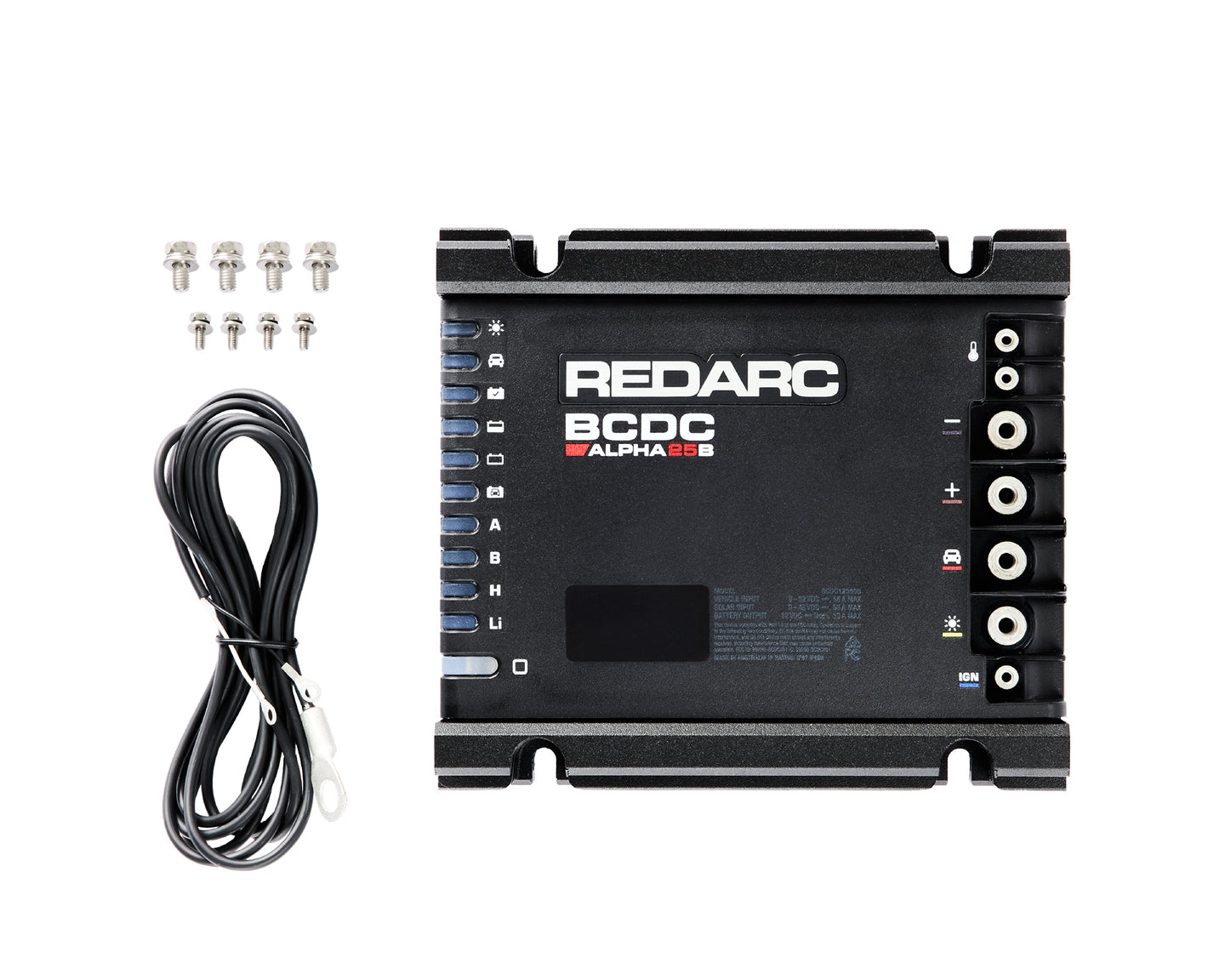 REDARC BCDC Alpha25 12V Battery Charger – IRONMAN 4X4 Australia