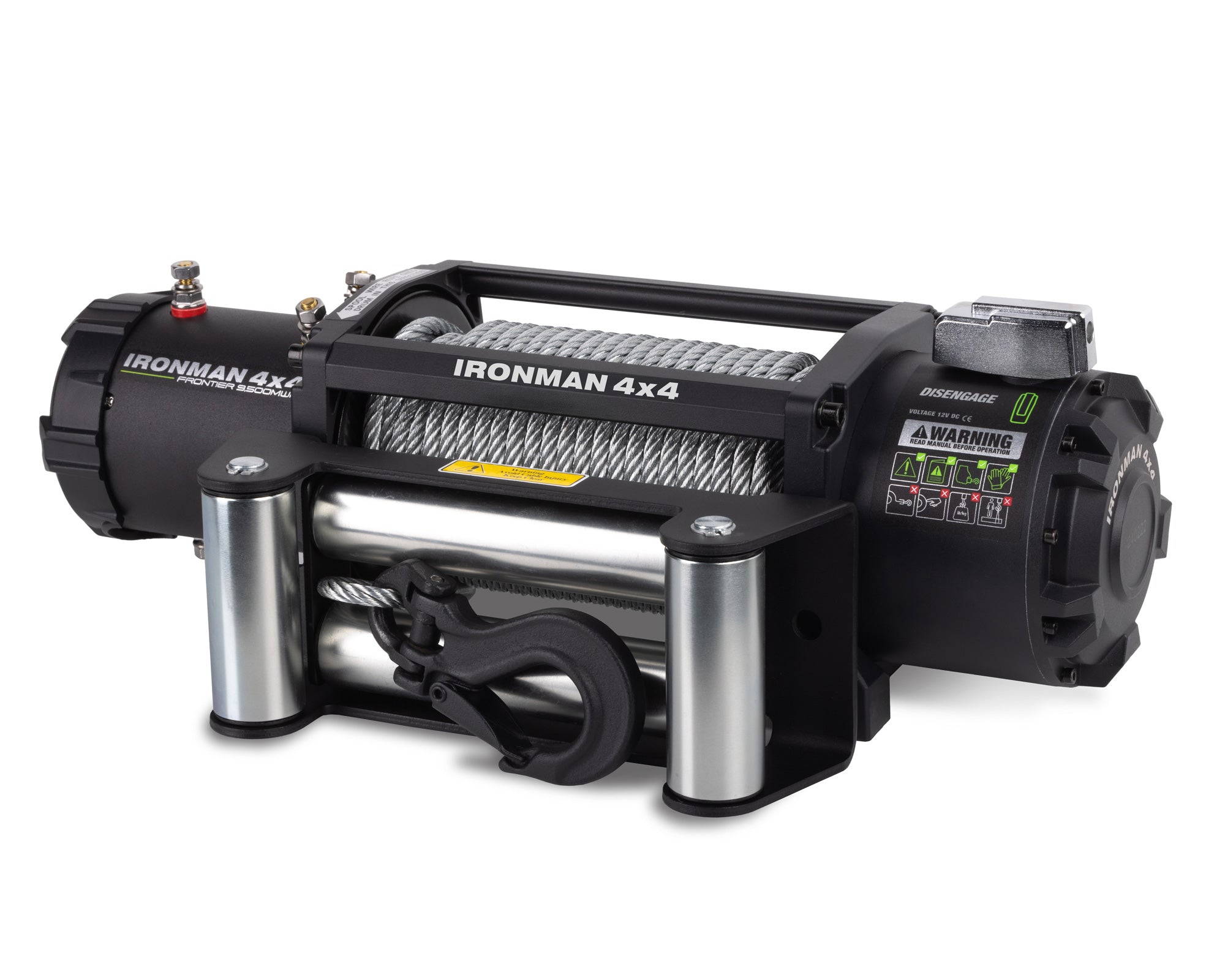 Frontier 9,500lb Wire Winch – IRONMAN 4X4 Australia