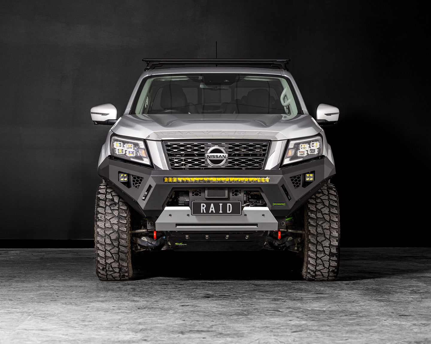 RAID Bull Bar & Lights Kit for Nissan Navara (21+) | BBR082K – IRONMAN ...