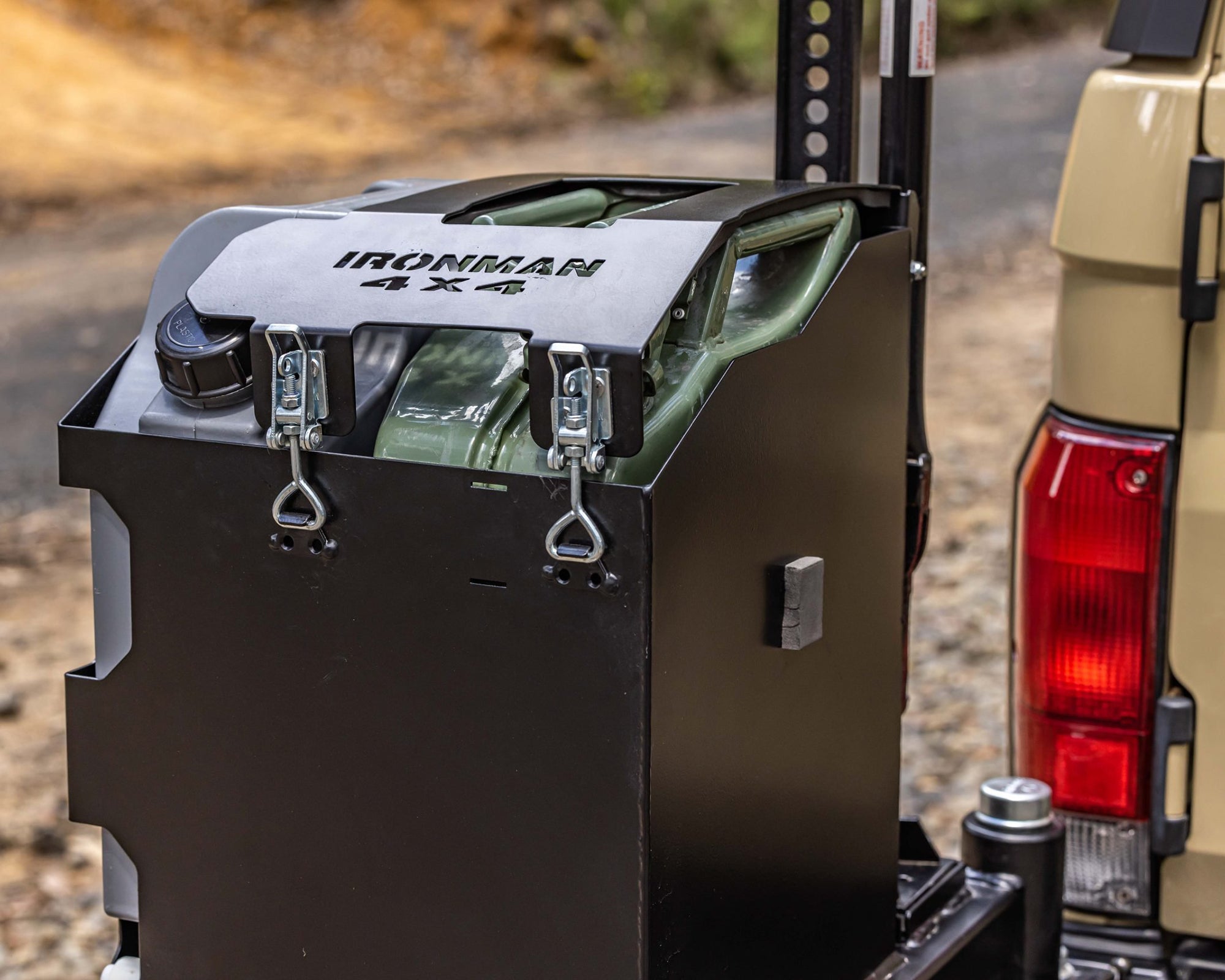 Rear Swingarm Double Jerry Can Holder for LandCruiser 76 and 78 - Right ...
