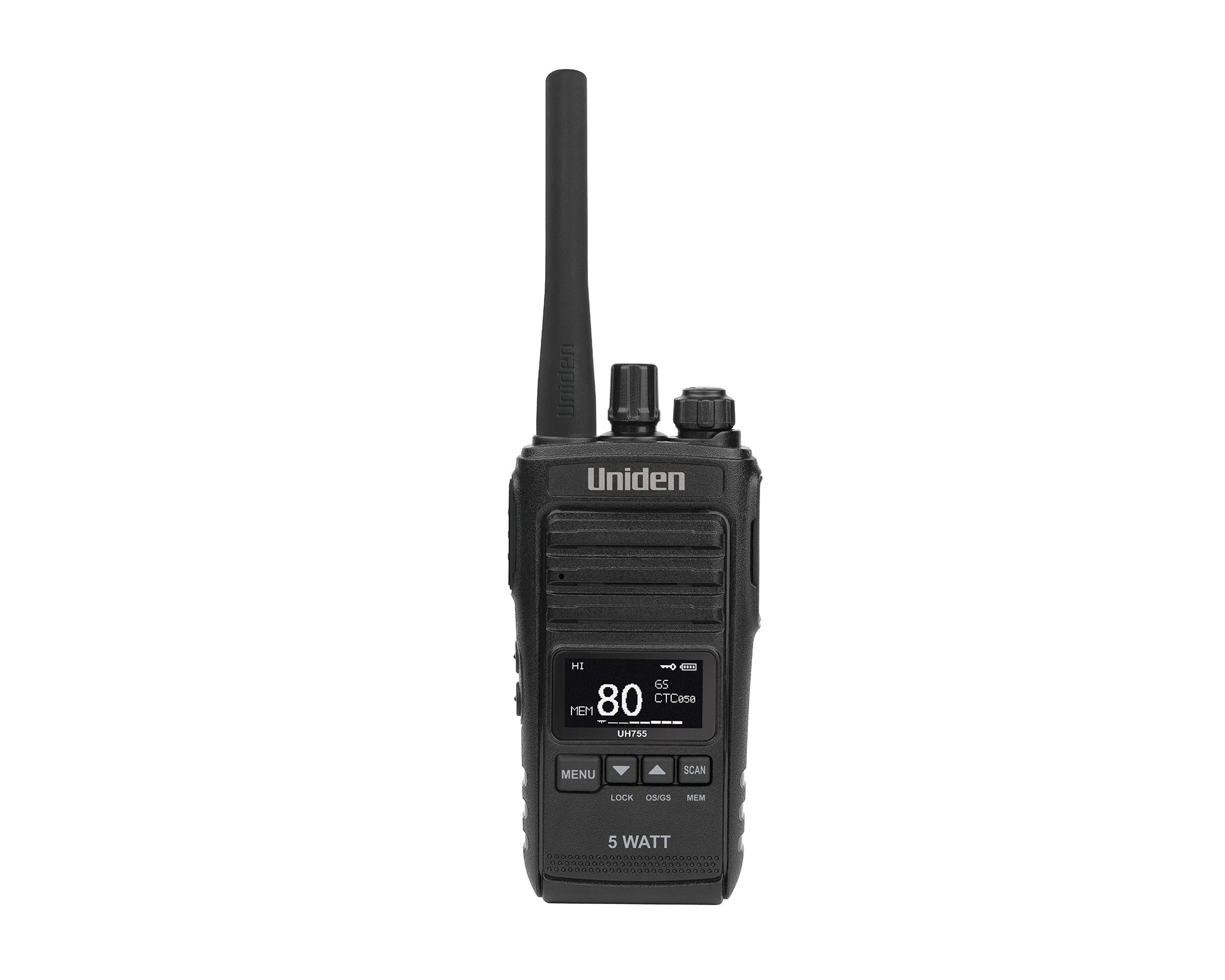 Uniden UH755-5-Watt Single Handheld UHF – IRONMAN 4X4 Australia